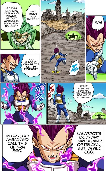 Ultra Ego Vegeta Professes His New D.. | Dragon Ball Manga Panels さんの ...