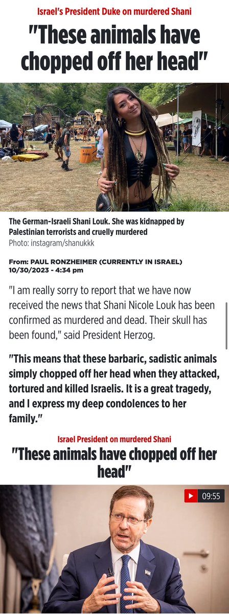 🇮🇱🇵🇸🇩🇪🚨‼️ Today’s Shani Louk story timeline: - In the morning Shani’s ...