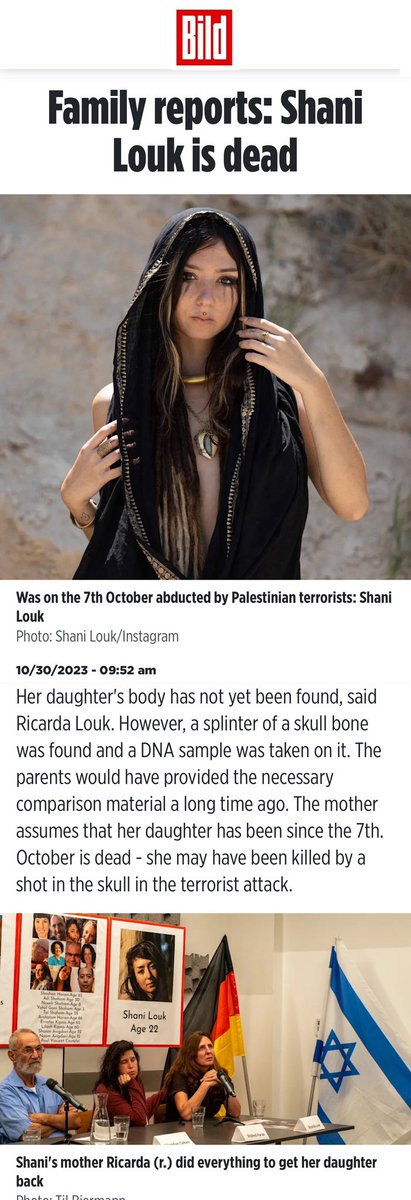 🇮🇱🇵🇸🇩🇪🚨‼️ Today’s Shani Louk story timeline: - In the morning Shani’s ...