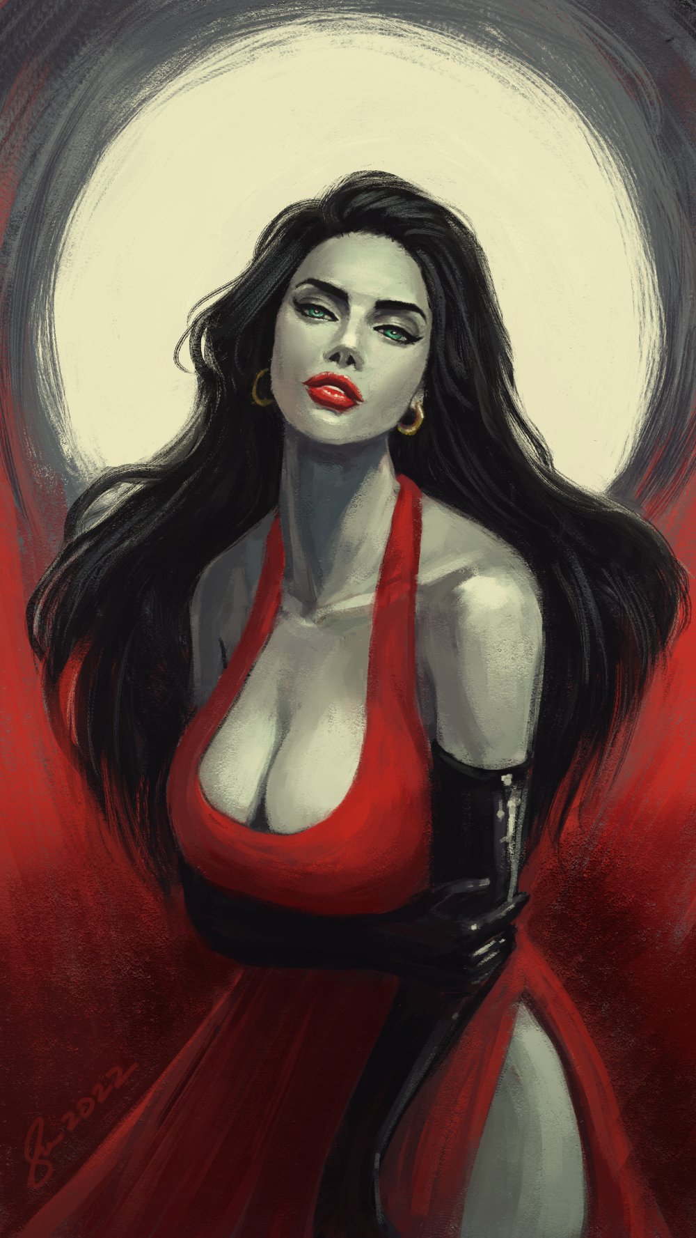 Sexy Vampire Girl Art 8656