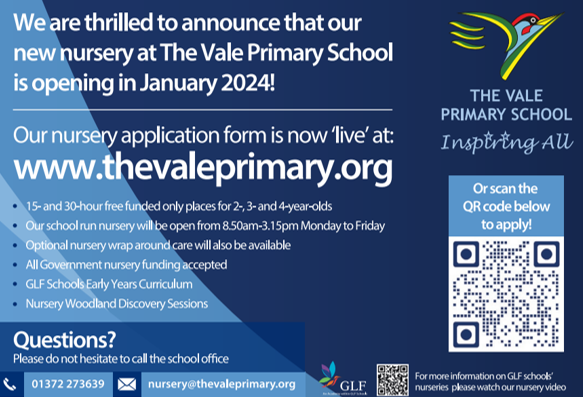 Welcome to The Vale Primary School