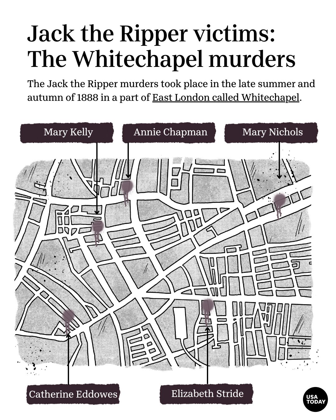 Jack The Ripper Victims Map
