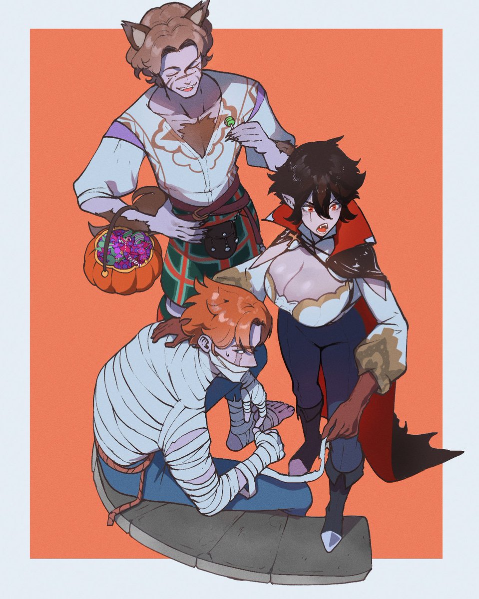 oc] Happy `Alloween, drew Almonde and h」|Nyan ★のイラスト