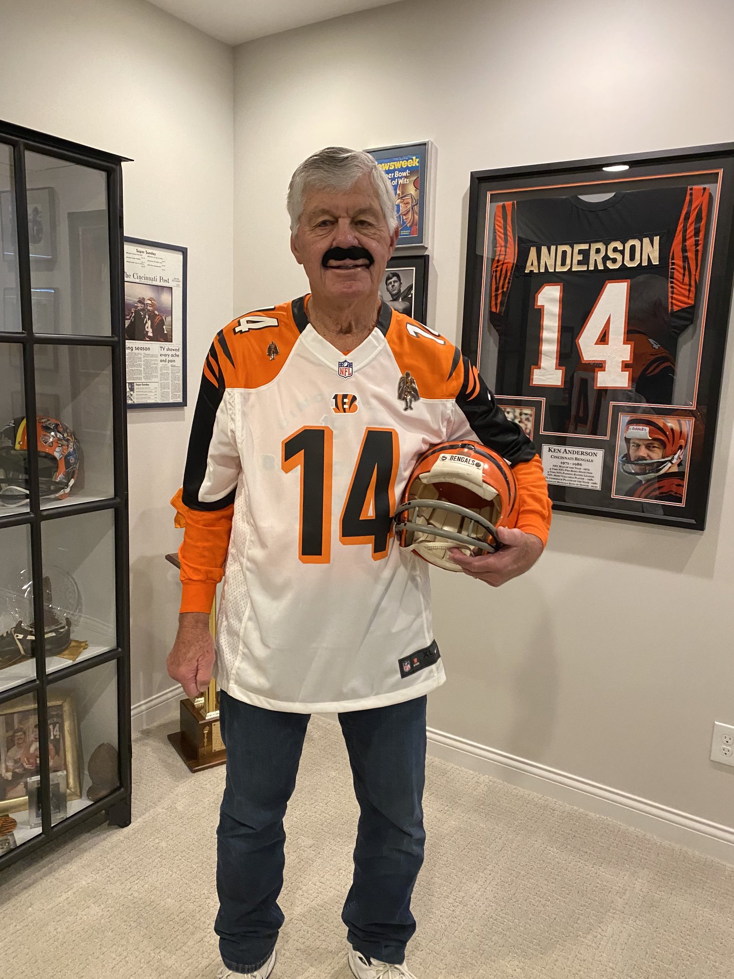 Ken Anderson Bengals Mustache
