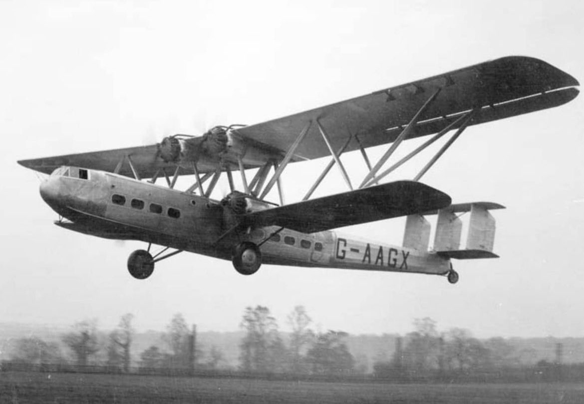 The inside of a commercial airplane in 1930. Under the ripping panel it ...
