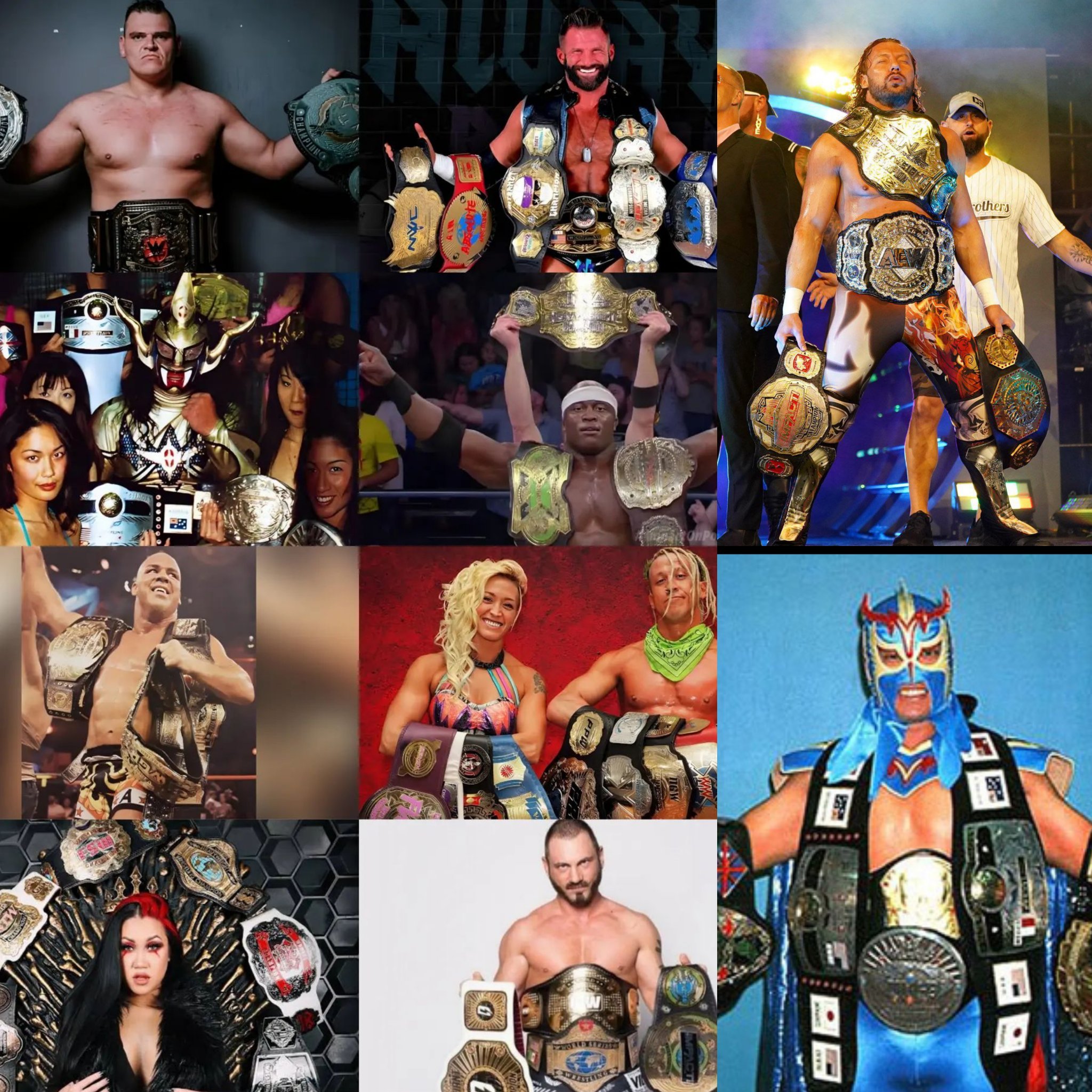 Ultimo Dragon Belts Ultimo Dragon Signed WCW 8x10 Photo #1 WWE NJPW