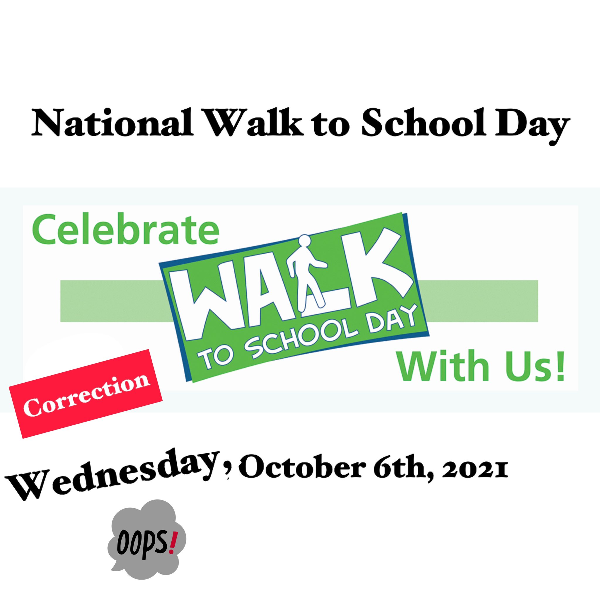 Banyan Elementary on Twitter: "Wednesday, October 6, is National Walk ...