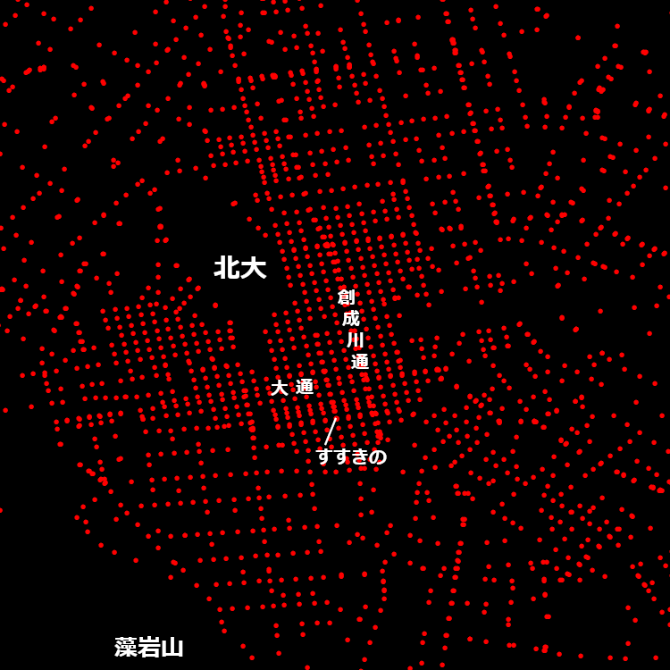 MapFan【公式】 on Twitter: "札幌市の信号機マップ🗺でした。 驚くほど信号機が規則正しく並んでいます。 難易度を上げて他の都市も掲載したいと思います。お楽しみに！🐄 ...