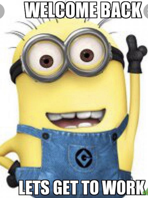 Welcome Back To Work Meme