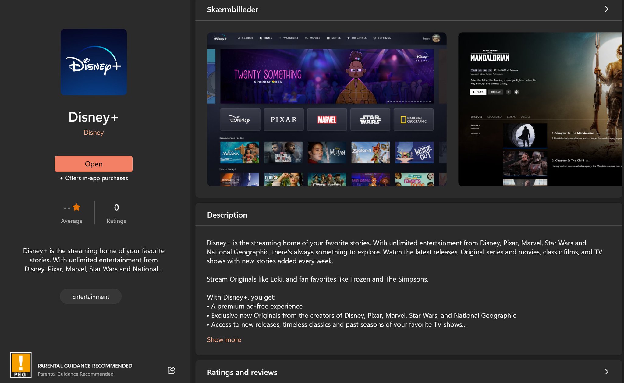 FireCube on Twitter: "New Disney+ app on store is native UWP XAML winui 2.6 confirmed which is ...