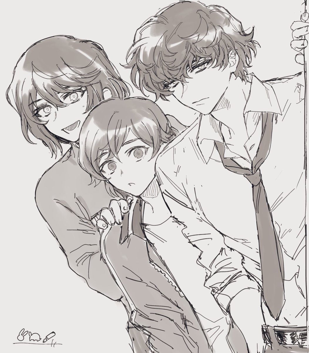 「おなじみ3人組かきましたヒョッコリ 」ざらめの漫画