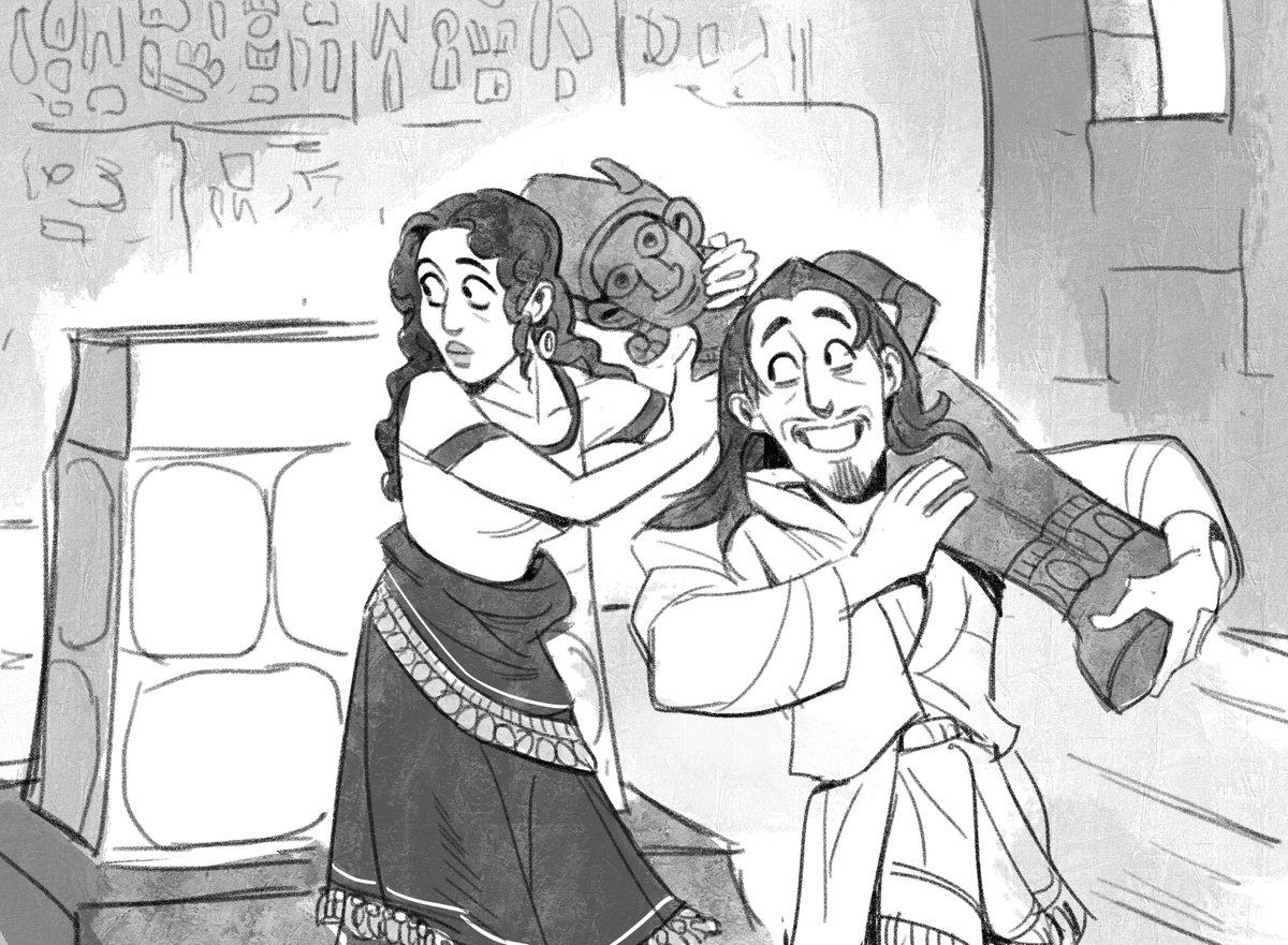 「Classics-tober Day 4: Temple helen and 」|bronze age babe ️‍🔥の漫画