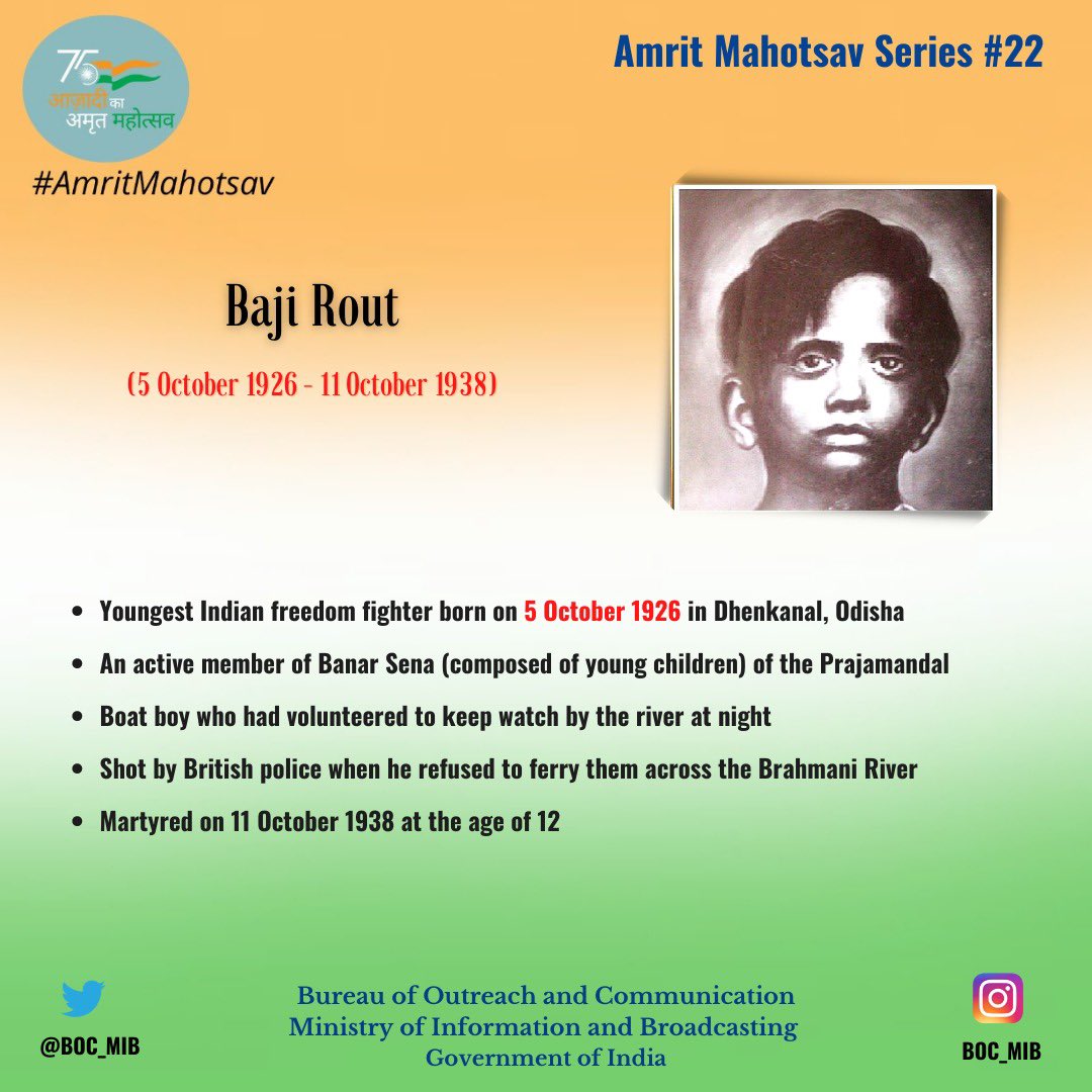 Best Of Odisha Baji Rout Is The Youngest Freedom Fighter Of, 41% OFF