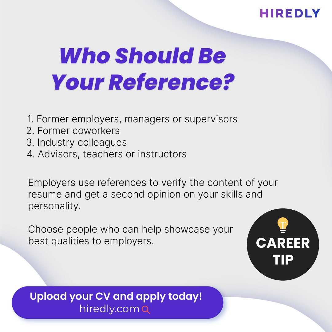 Who should not be a reference? Leia aqui: Who is not acceptable as a ...