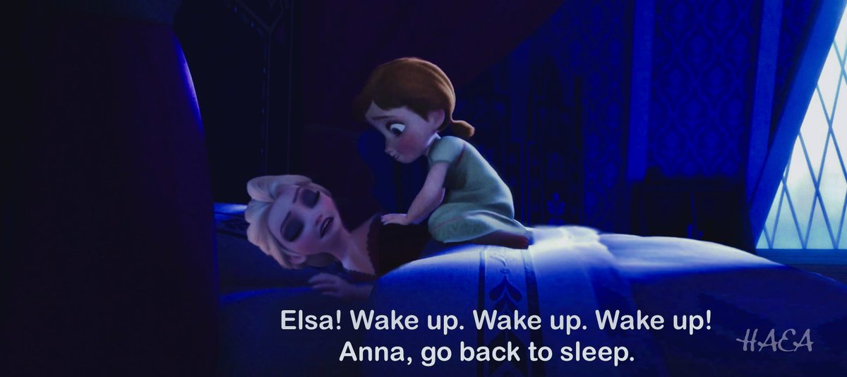 Frozen Anna Waking Up