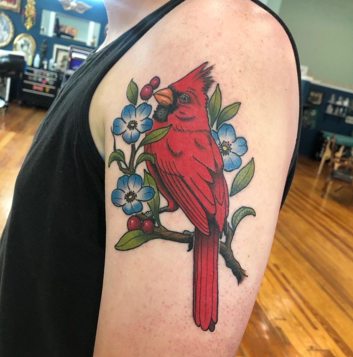 Traditional Cardinal Tattoo