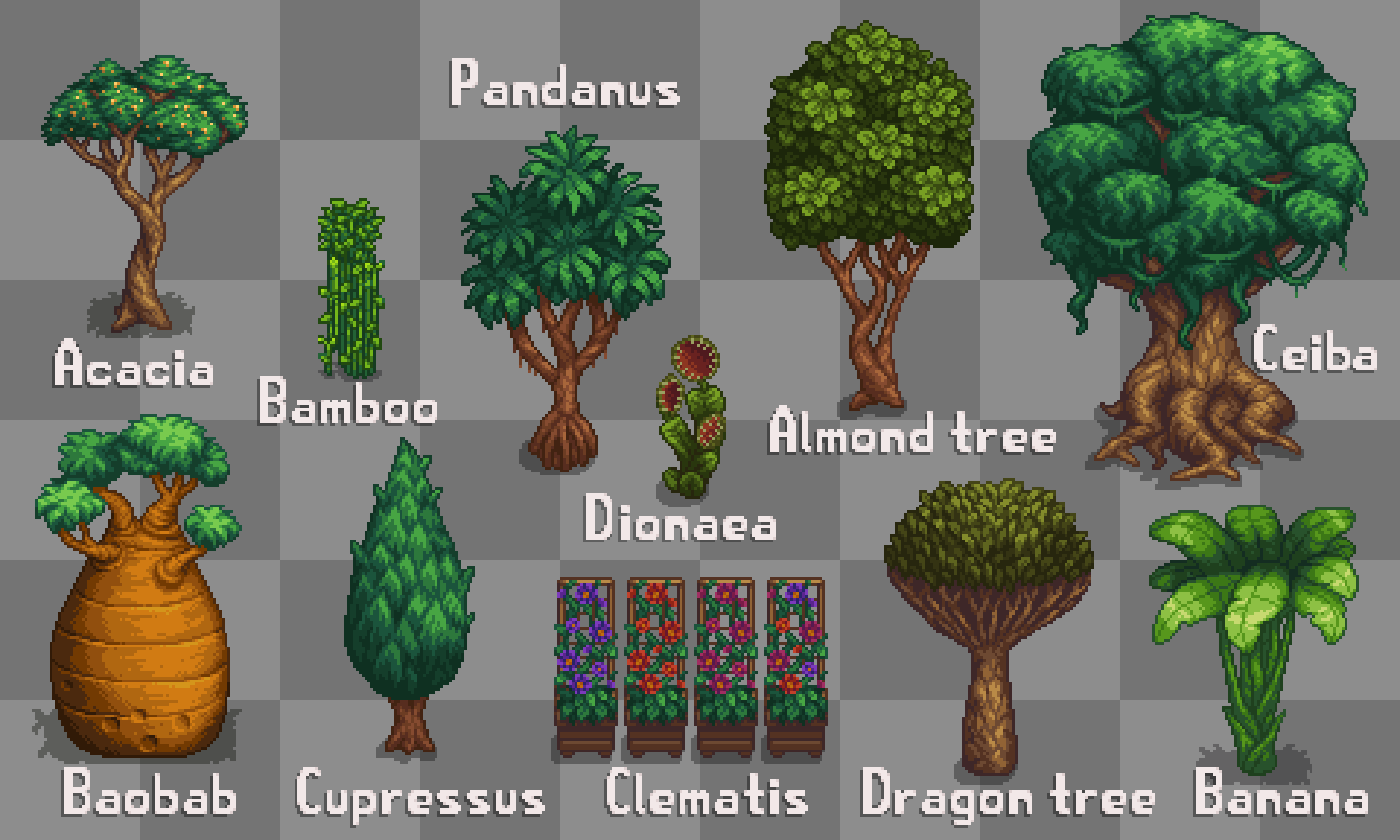 Growing Tree Sprite Sheet