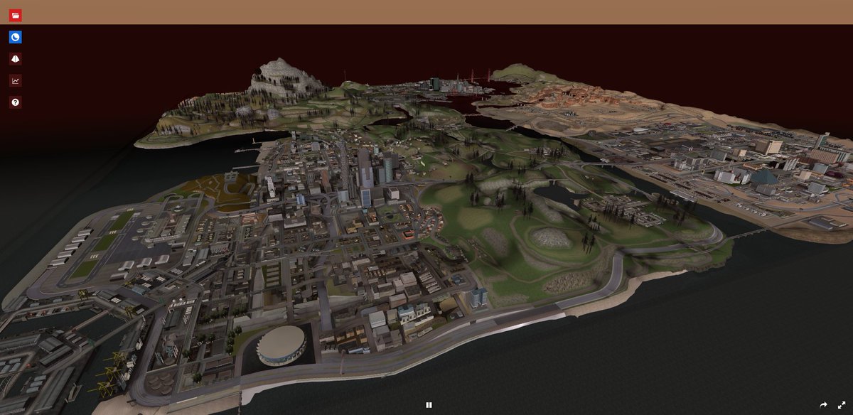 San Andreas Map 3d