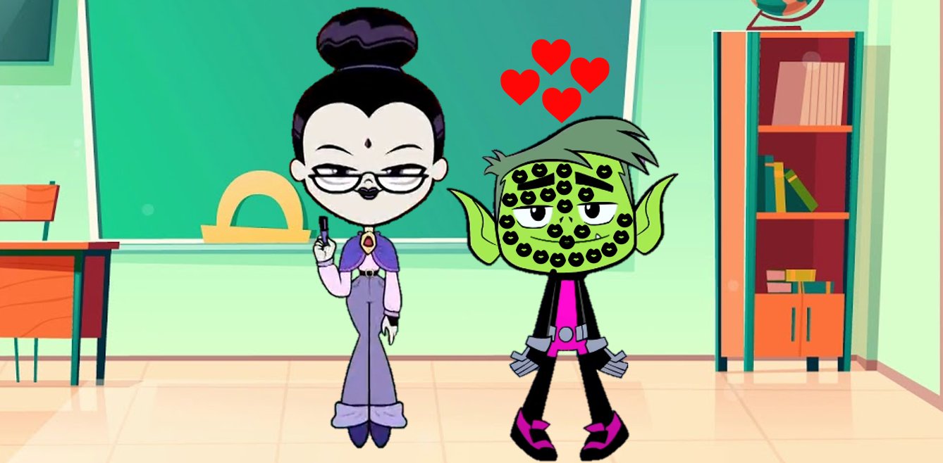 Beast Boy And Raven Kiss