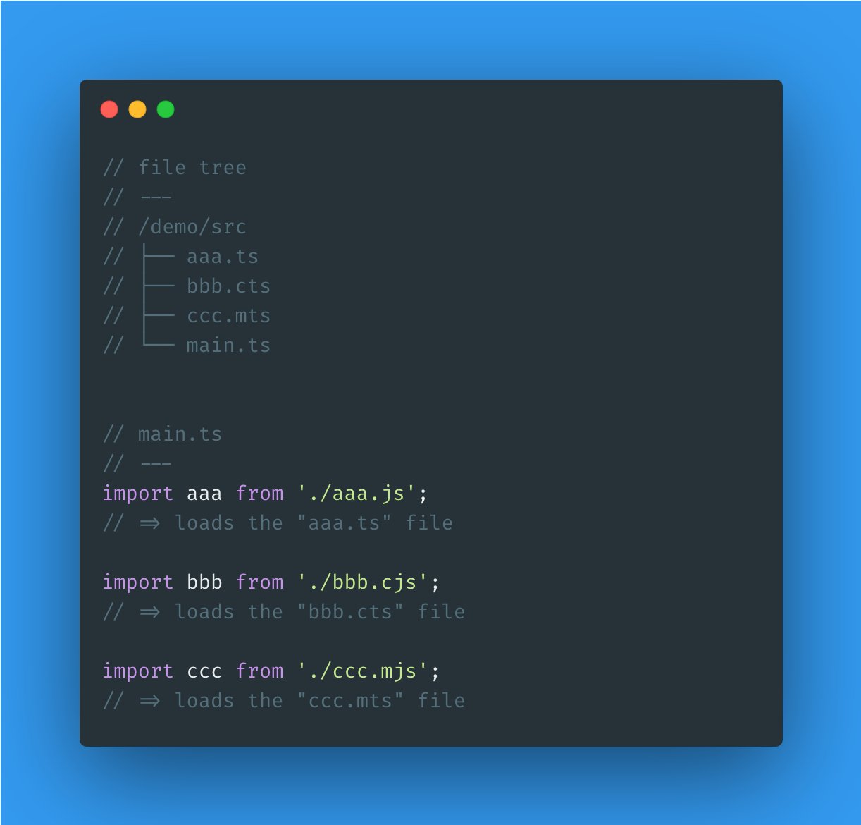 Luke Edwards on Twitter: "Introducing `tsm` – TypeScript Module Loader~! 🎉 Supports: 🔹`tsm ...