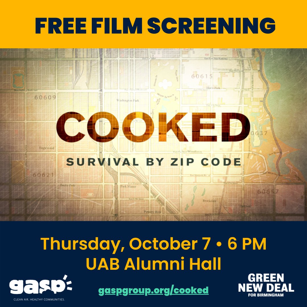 GASP on Twitter: "Join us on Thursday, October 7, at 6 p.m. for a FREE film screening of “Cooked ...
