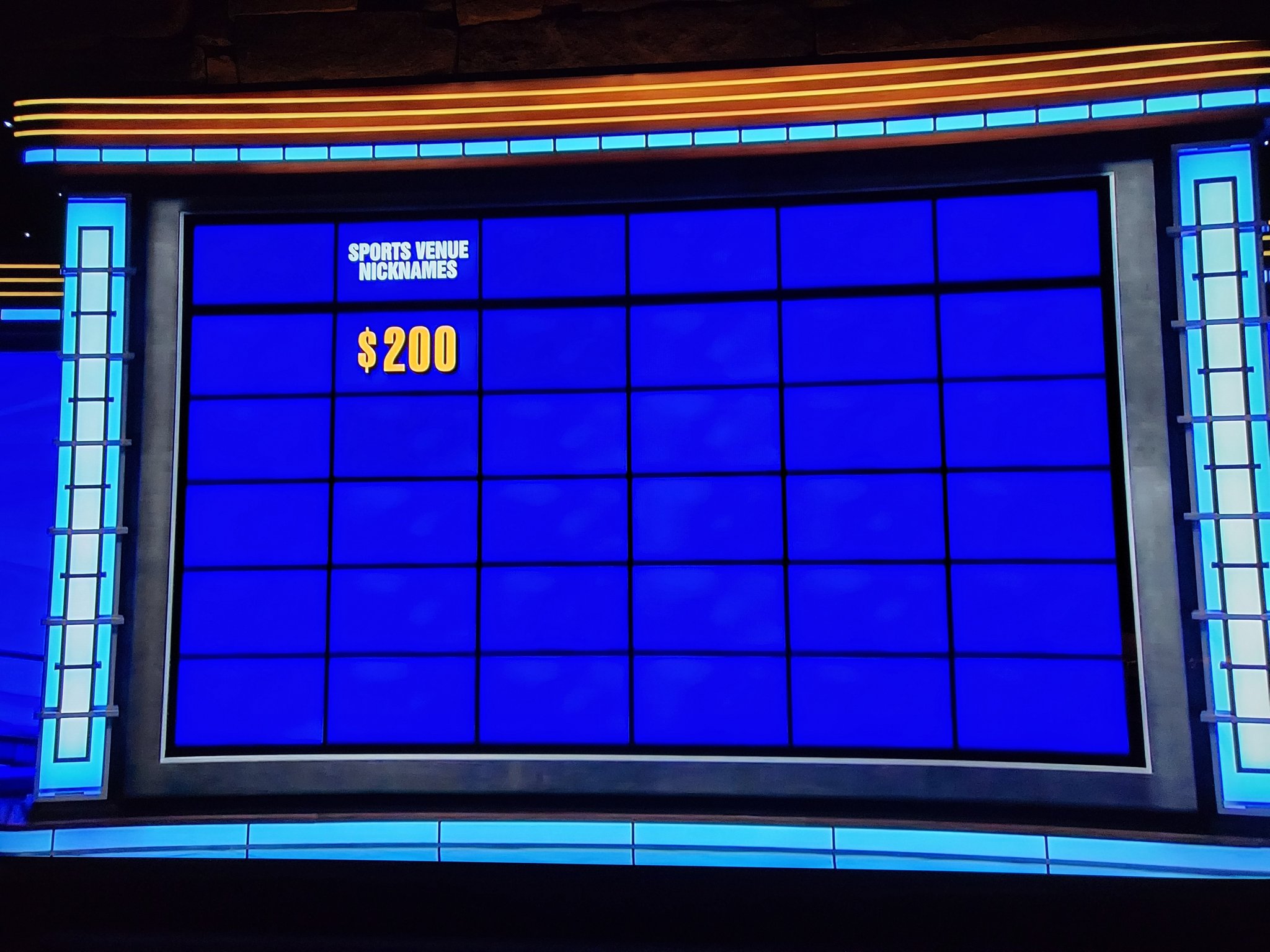 Blank Jeopardy Board