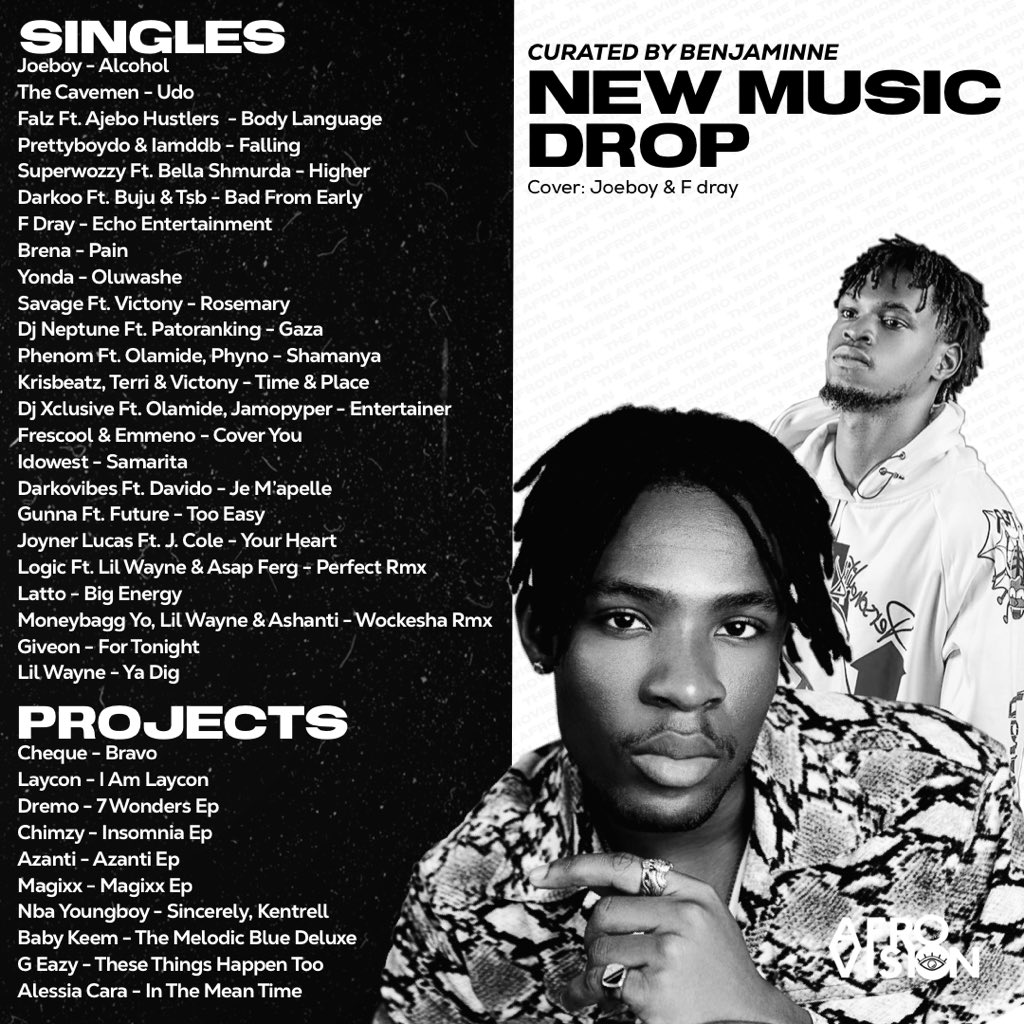 The Afrovision on Twitter: "New Music Drop 🔊 🔊🔊 Joeboy - Alcohol The Cavemen - Udo Falz ft ...