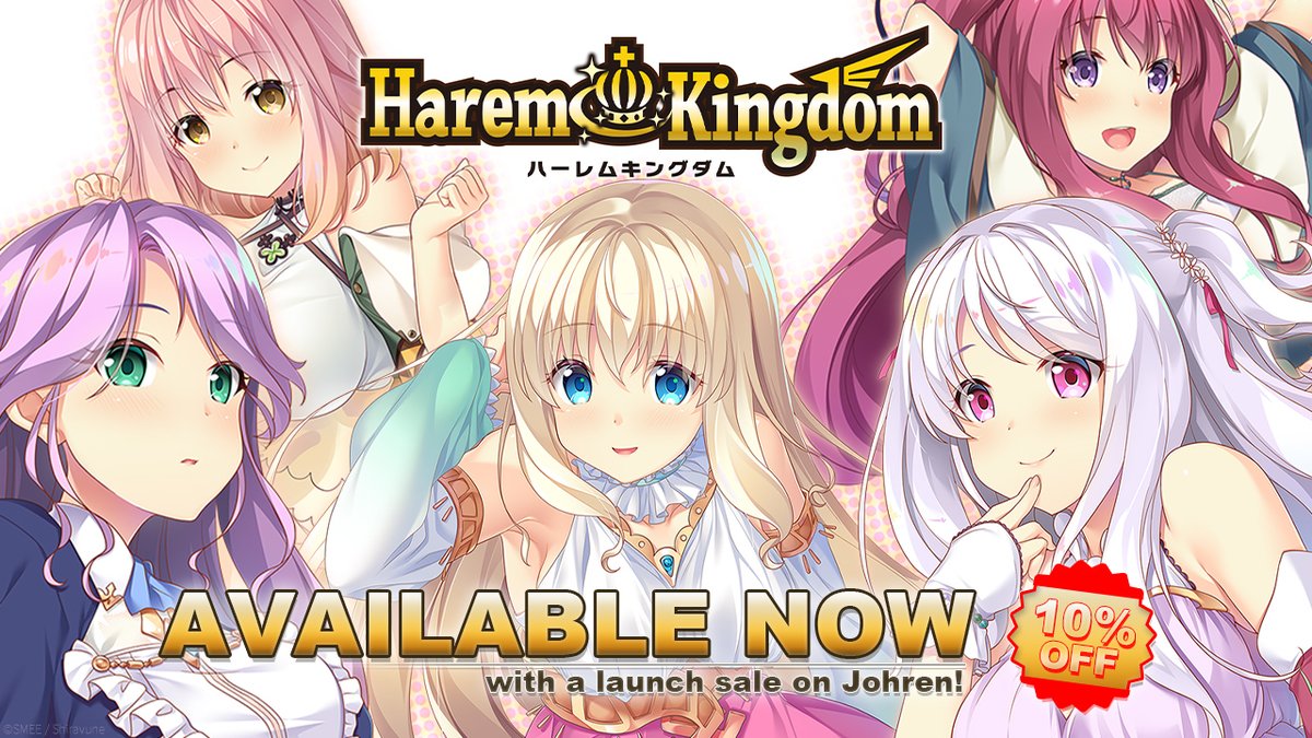 Shiravune on Twitter: "HaremKingdom, developed by @SMEE_Official, is now available in English ...