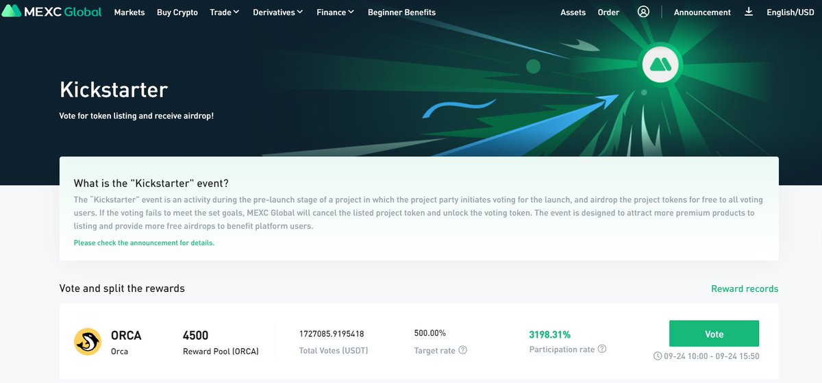 MEXC Global on Twitter: "$ORCA Kickstarter has begun 🔥 Quick access >> https://t.co/uh129jkzWj # ...