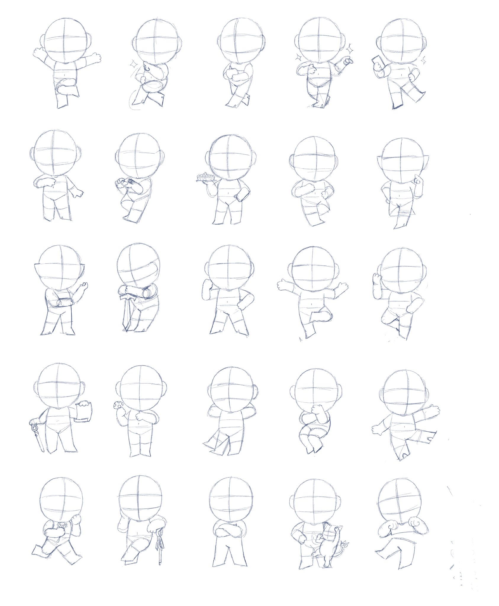 How To Draw Chibi Bodies Boy