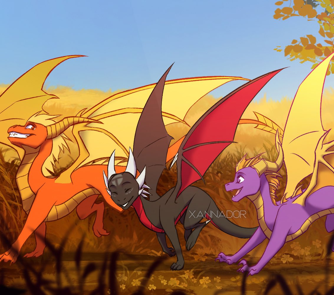 Spyro And Flame