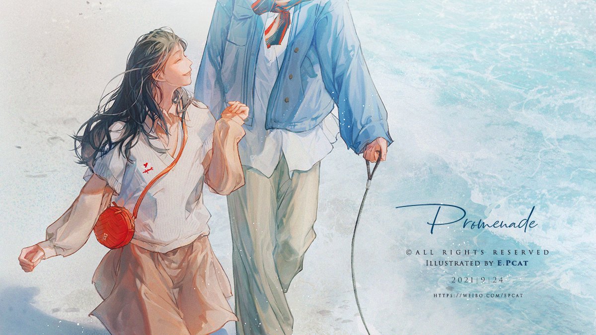 E.Pcat on Twitter: "🐶🌊散步…