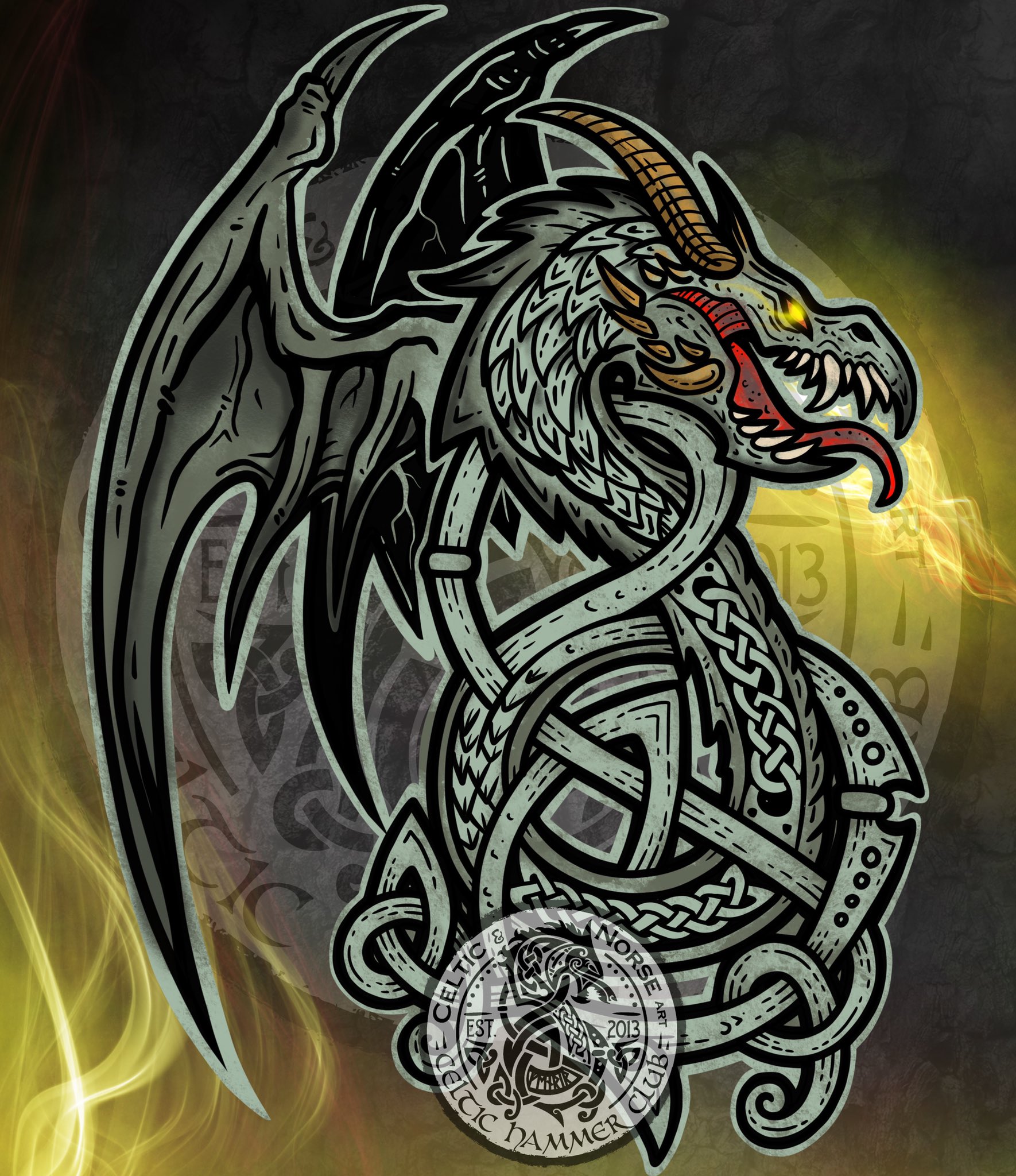 Celtic Dragon Wallpaper