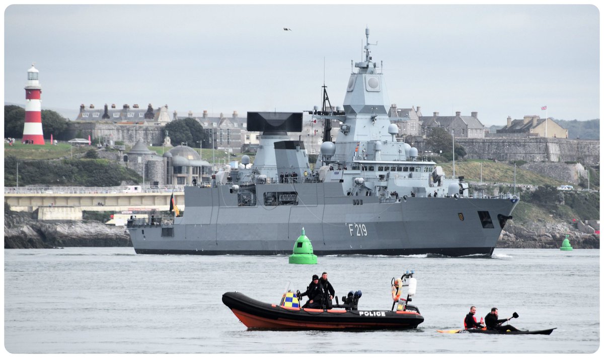 WarshipCam on Twitter: "German Navy Sachsen-class frigate FGS Sachsen (F219) coming into ...