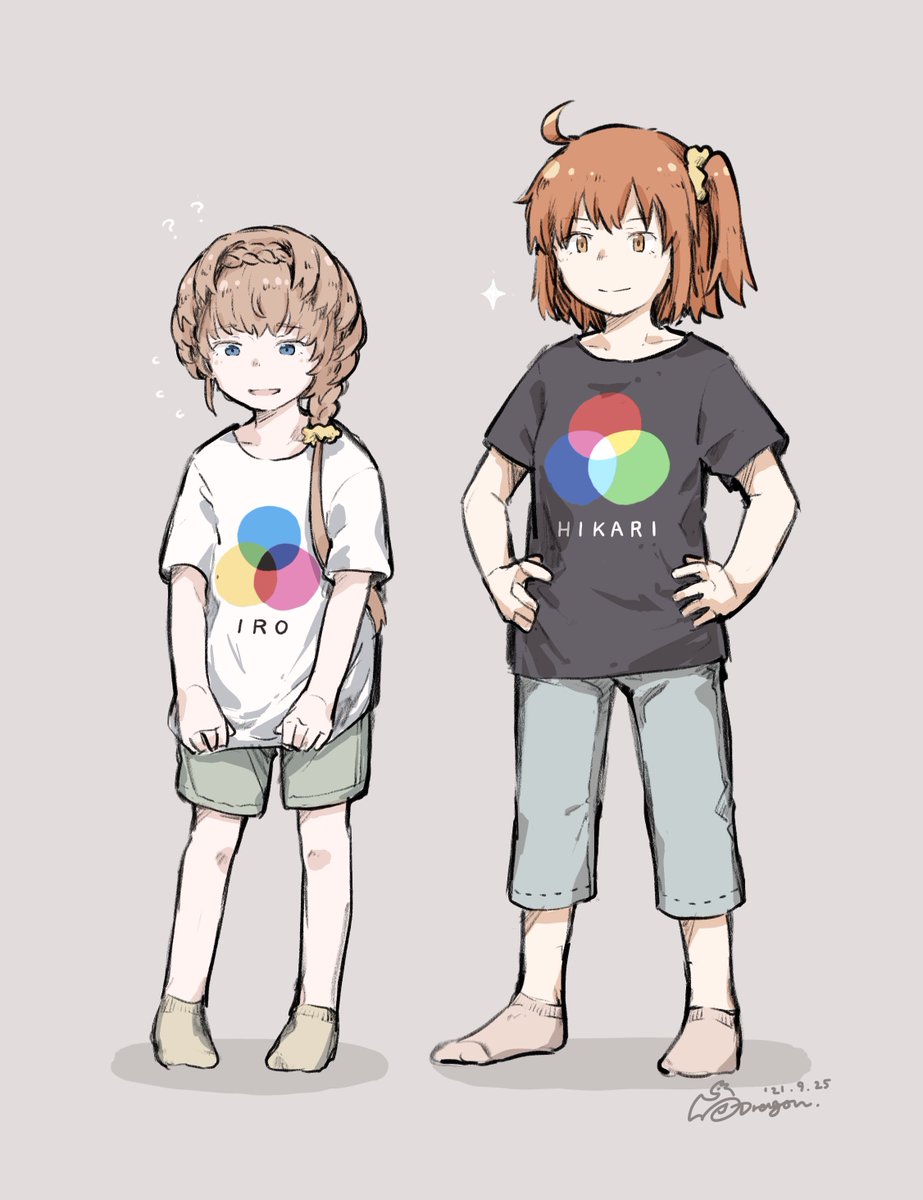 FGO「立香さんがペアで買ってきた謎Tシャツを着せられるゴッホちゃん #FGO 」|J-Dragon🐲のイラスト