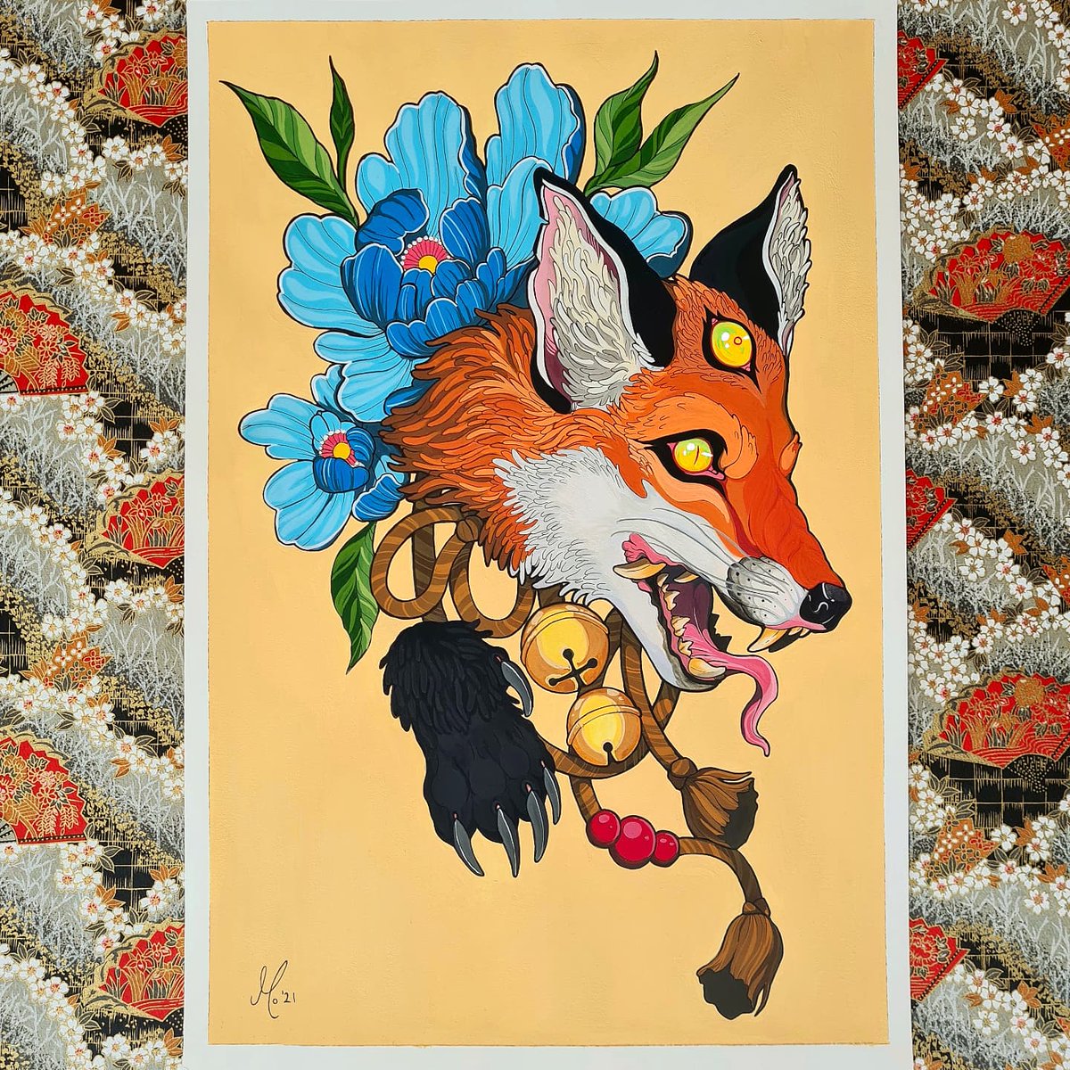 Japanese Traditional Fox Tattoos NINE TAILED KITSUNE. DESTRUTTURATO VS