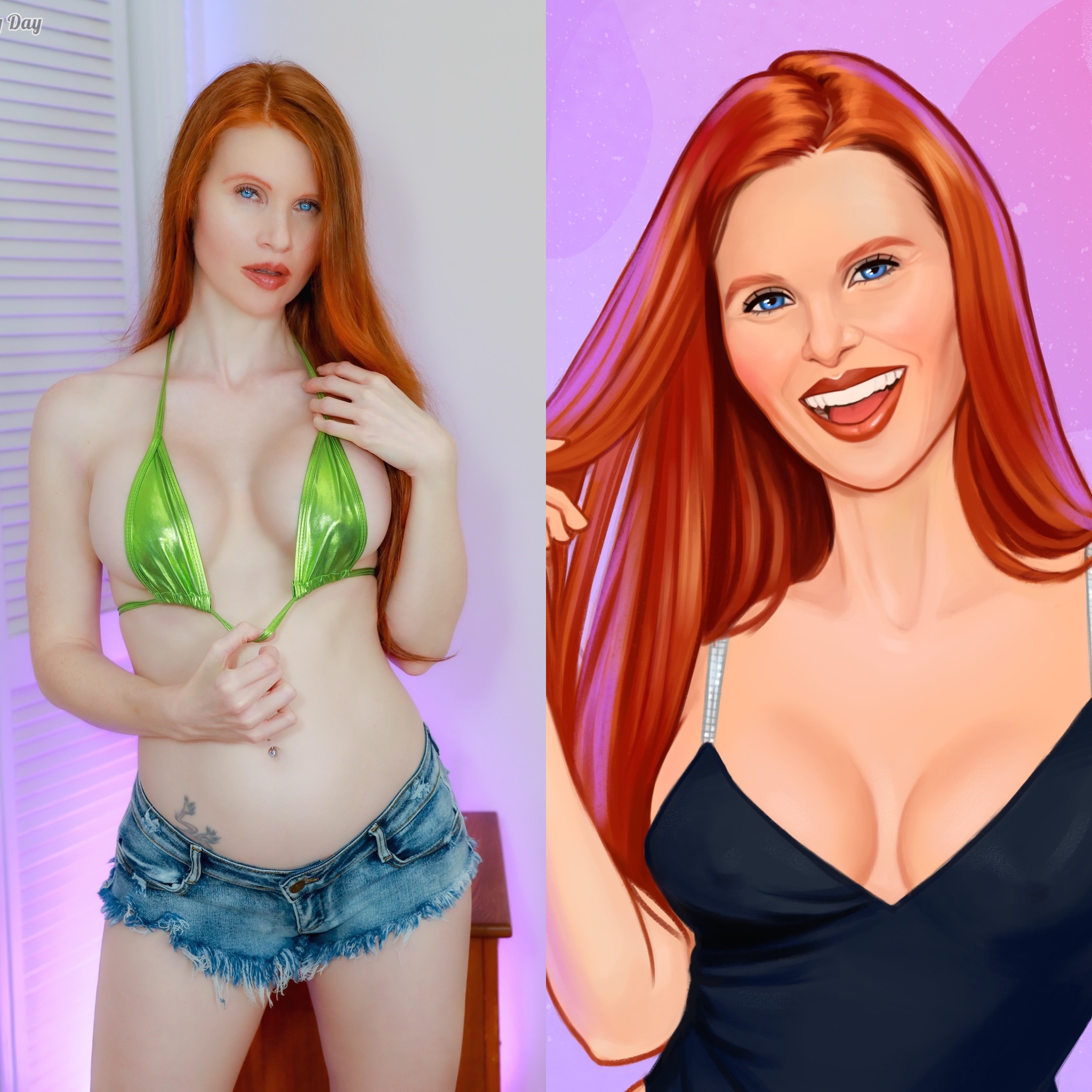 Ruby Day @ OnlyFans on Twitter: "Good Morning Love, 1 💚 or 2 💖 ? If unsure see OF in profile 🔗 # ...