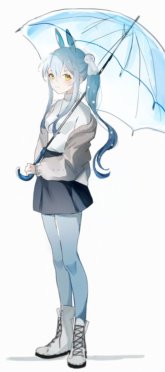 「Smol draw of Mizu Ame vtuber 💙💧☂️ 」|mochii | AFKのイラスト