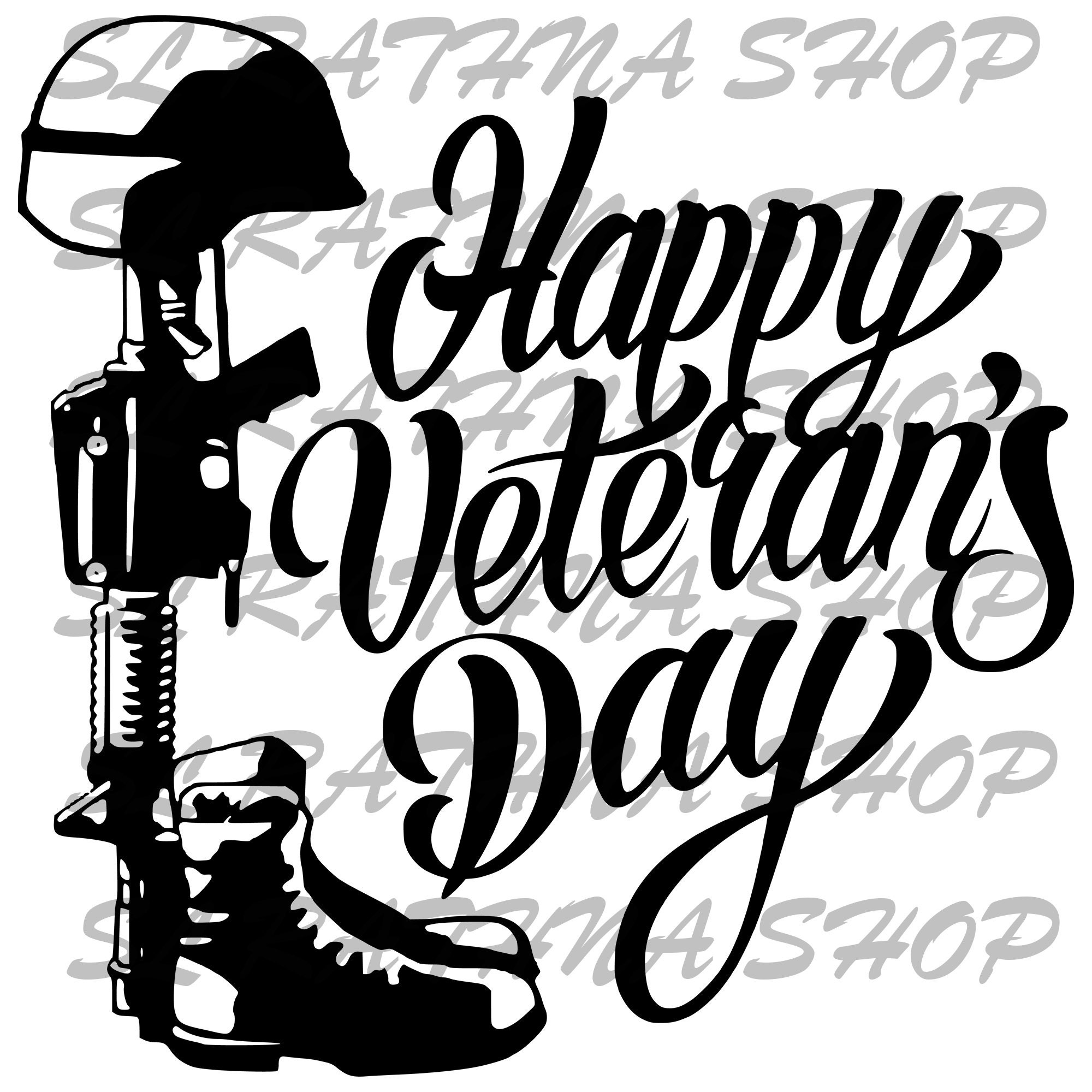 Veterans Day Black And White Clip Art