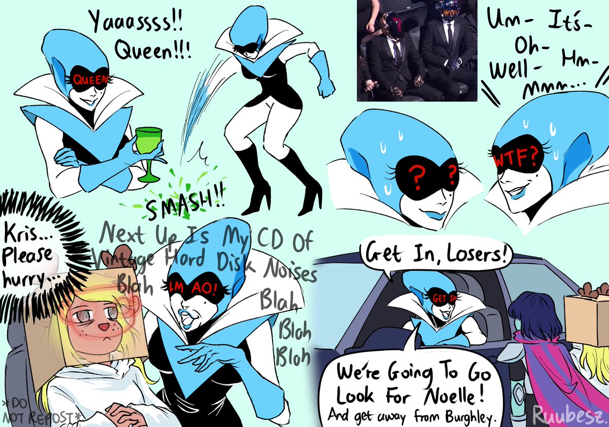 「deltarune The Meme Queen Casually Throwing Hands With You」ruubesz Drawの漫画
