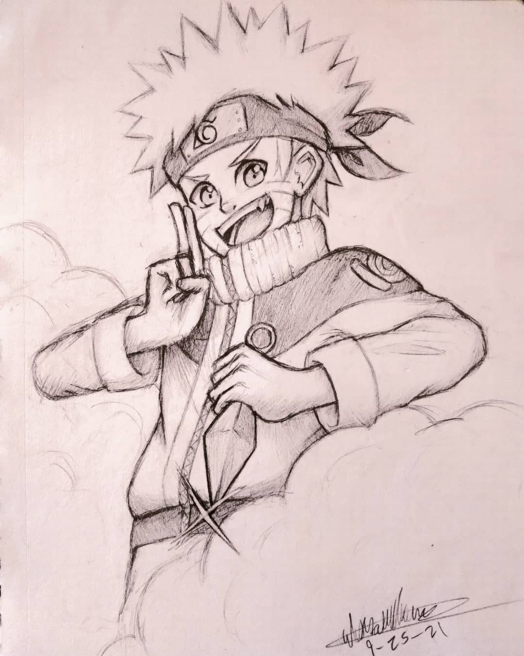 Naruto Uzumaki Drawing Full Body