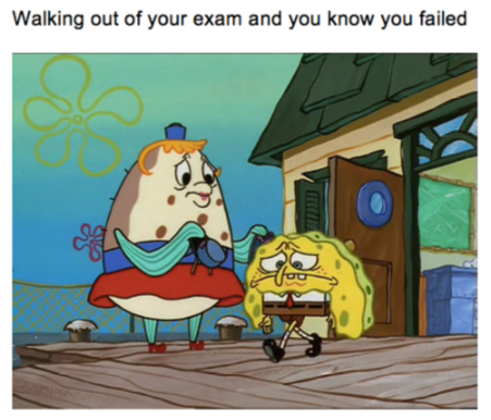 Spongebob Exam Memes Me Walking Into Exam Sponge Bob Meme | TikTok