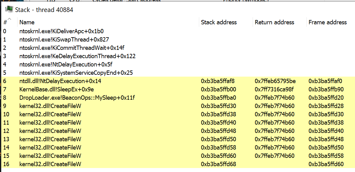 mgeeky | Mariusz Banach on Twitter: "Thread Stack Spoofing ala ...