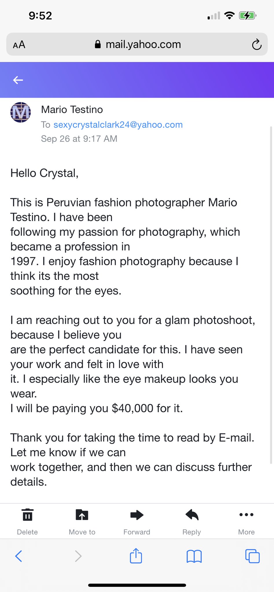 TW Pornstars - Crystal Clark. Twitter. Maybe the funniest scam email I ...