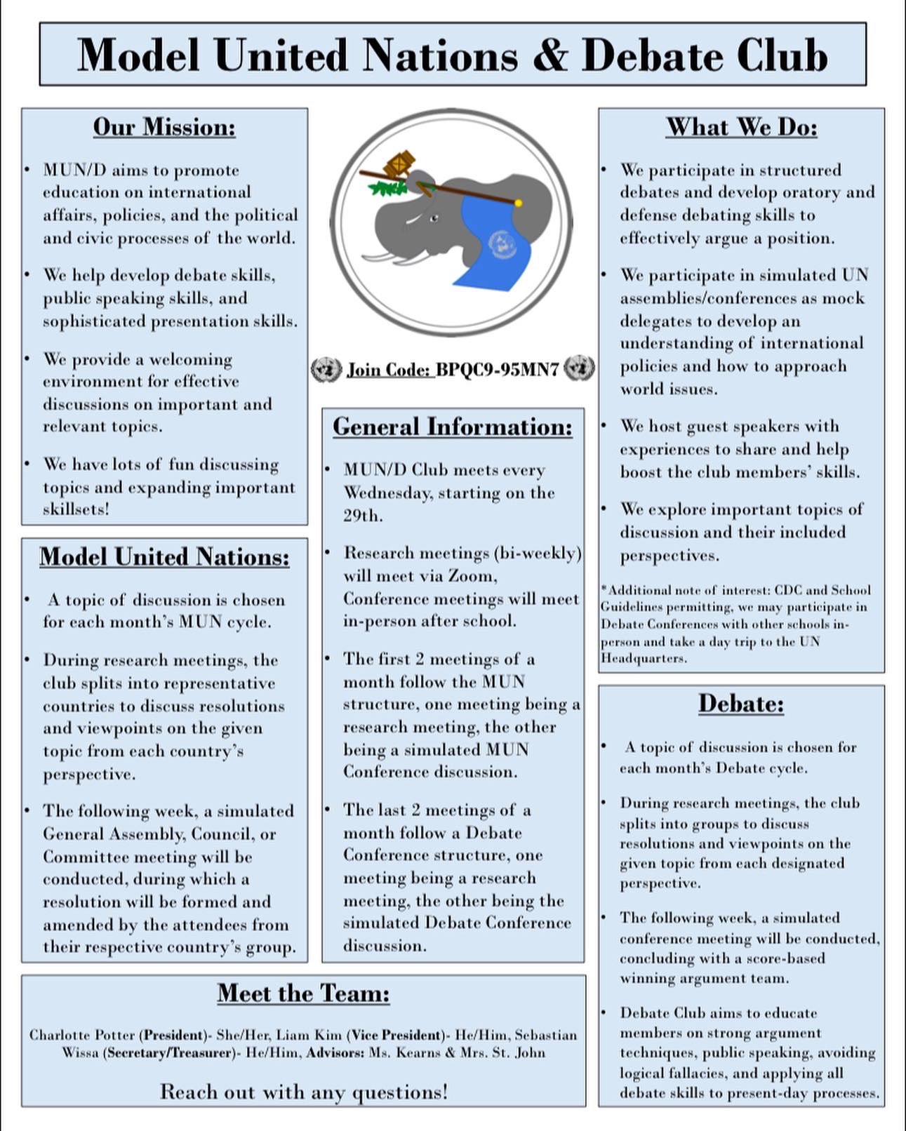 Model United Nations and Debate Club on Twitter: "The first meeting of ...