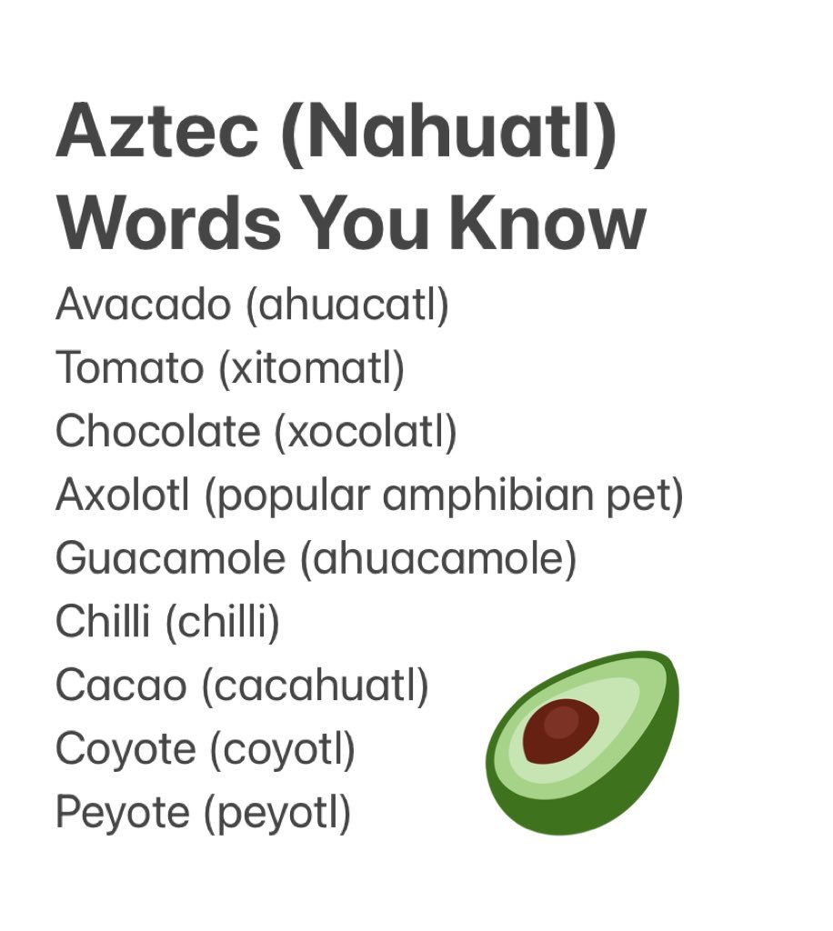 Word Origins 30 English Words From Nahuatl Algonquian, 47% OFF