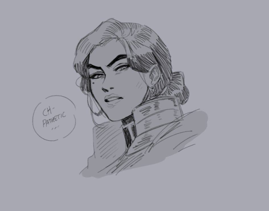 「have,,, small kuvira sketch as i watch tlok 」Ashe🔪9/12 comms complete ...