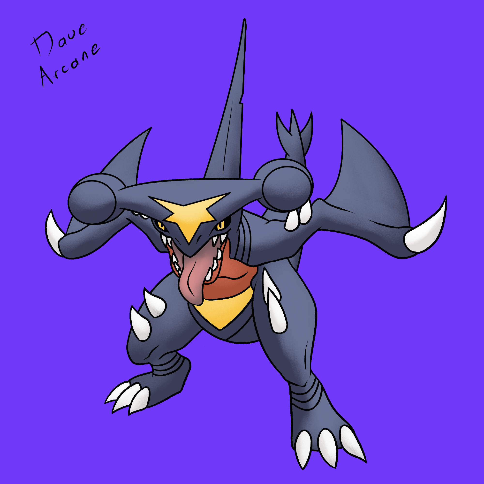 How To Draw Mega Garchomp