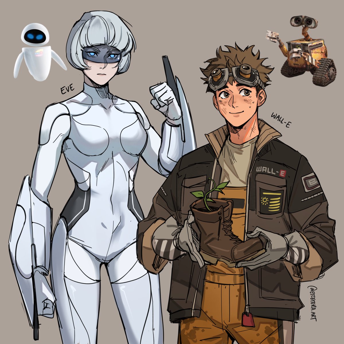「Wall-E and Eve as people because I had t」|Tec is a natural disasterのイラスト