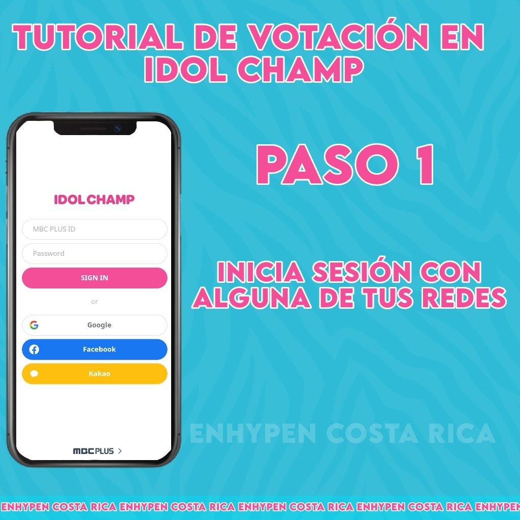ENHYPEN Costa Rica on Twitter: "🗳 TUTORIAL DE VOTACIÓN EN IDOL CHAMP 🗳 Hola Engenes les venimos ...